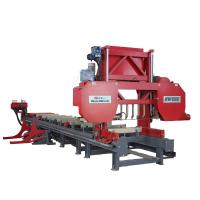 China 220V Fully Automatic Heavy Duty Electric Engine Horizontal Sawmill for sale