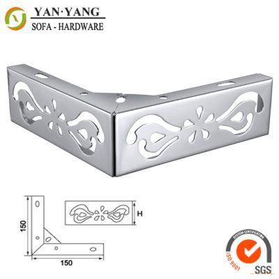 China 55mm high hollow out furniture legs silver metal sofa legs SL-098 for sale