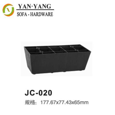 China hot sale square plastic legs for sofas top quality plastic sofa legs JC-020 for sale