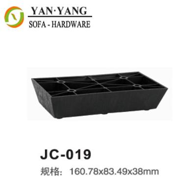 China PP material plastic sofa legs cheap square furniture sofa legs JC-019 for sale