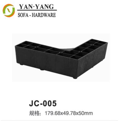 China decorative plastic sofa feet fancy plastic corner furniture feet JC-005 for sale