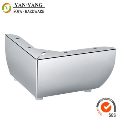 China 80mm high glossy shiny chrome sofa legs metal furniture legs SL-107 for sale