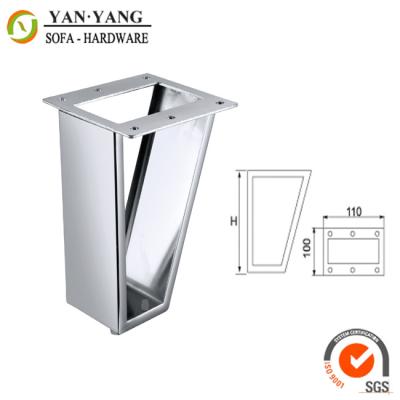 China 100mm high strong support furniture legs glossy shiny custom metal sofa legs SL-239 for sale