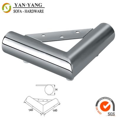 China 80mm high custom corner metal sofa legs stainless steel furniture legs SL-224 for sale