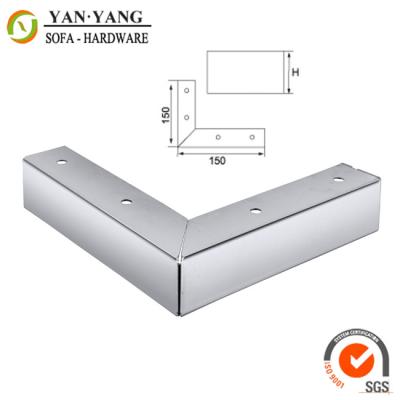 China 80mm high square metal sofa legs corner hot sale furniture legs SL-230 for sale