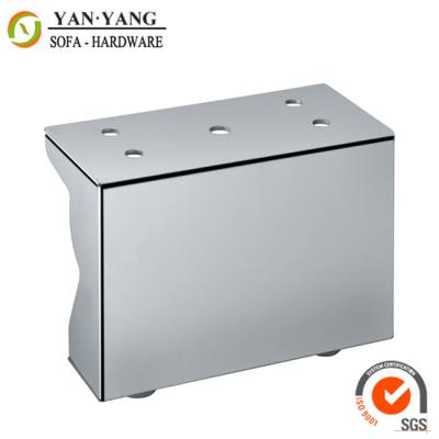 China 60mm high durable furniture fitting zinc alloy square sofa legs SL-117 for sale