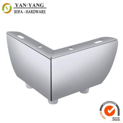 China 115*115*55mm glossy shiny furniture legs iron modern sofa leg corner metal sofa legs SL-102 for sale