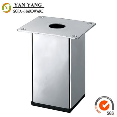 China 100mm high fashion square furniture legs glossy shinny metal sofa legs SL-041 for sale