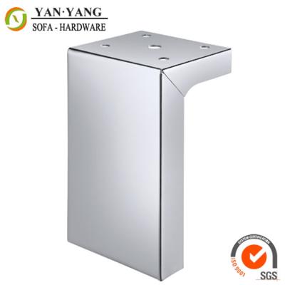 China 12cm high durable furniture legs chrome metal T shaped table legs SL-121 for sale
