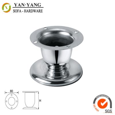 China 60mm high durable furniture hardware iron metal trumpet shaped sofa feet SL-017 for sale