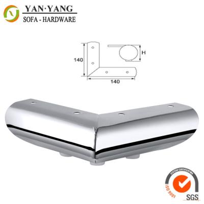 China 80mm high durable furniture parts trumped chrome sofa feet SL-083 for sale