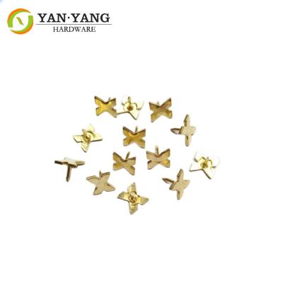 China Furniture accessories decoration golden butterfly chair nail metal stud for sale