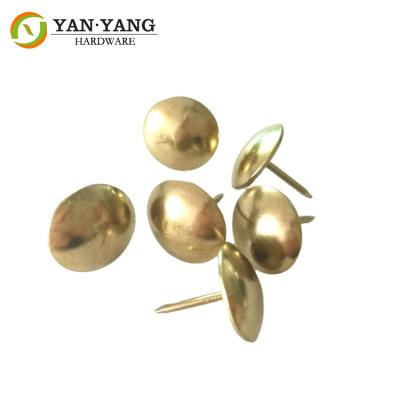China Round head decorative tacks nails for sofa, iron upholstery decorative nail heads for furniture for sale