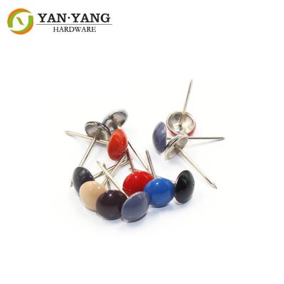 China Customized Color round head Decorative Iron sofa Nails for furniture for sale