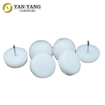 China Round Foot Nail Table Leg Protectors Furniture plastic Pad for sale