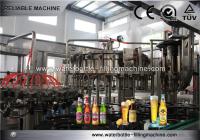 China Carbonated Drink Glass Bottle Filling Machine 3 in 1 3500-7500 BPH for sale