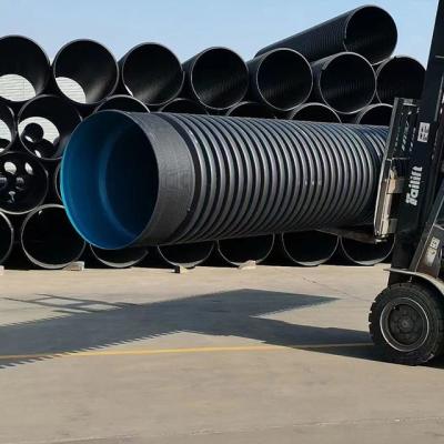 Cina La terra perforata ondulata la plastica di polietilene del tubo di scarico in vendita