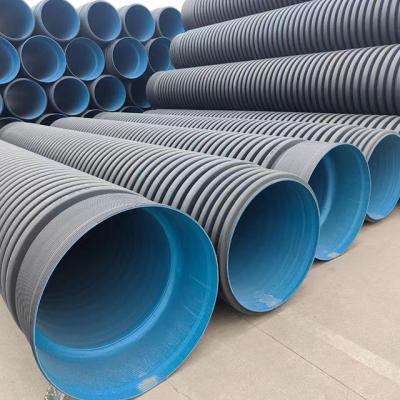 Cina La terra perforata ondulata la plastica di polietilene del tubo di scarico in vendita