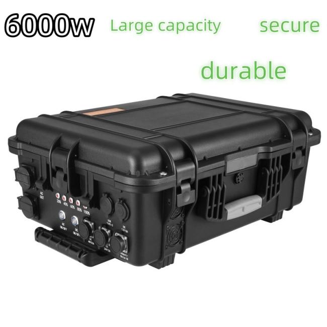 110V/220V High-Quality Energy Storage Power Station 7000W High-Power Portable Generator Suitable for Home Emergency/Camping/New Energy/Drone/Solar Power Source