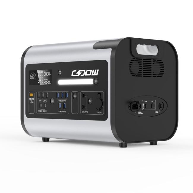 Portable Solar Energy Storage Power Station 2200W AC/DC Generator