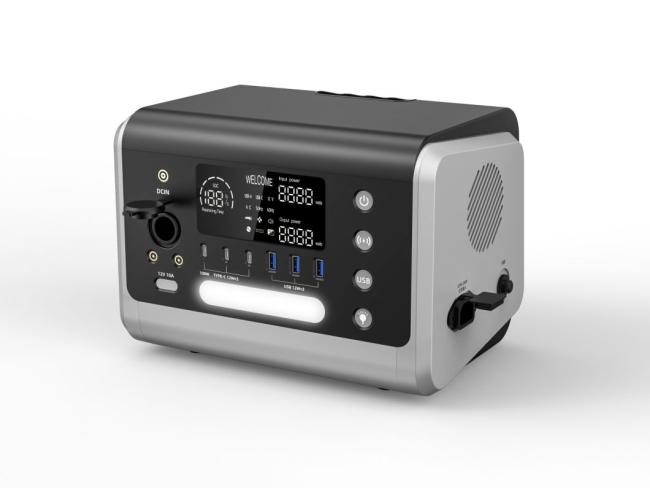 Home Portable Solar Generator Camping Trip Mobile Power 600W Wireless Charging AC/230 Output Power Station