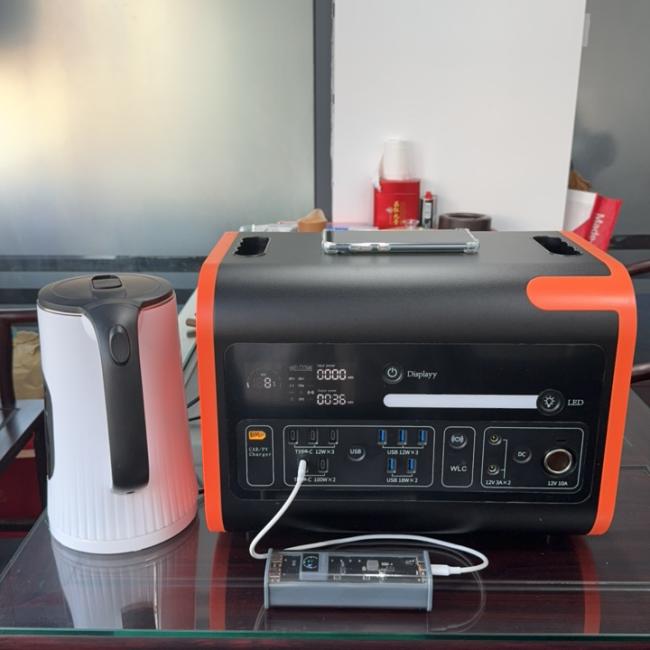 Outdoor Power Station Portable Solar Generator with Panel AC Output LiFePO4 Battery Solar System