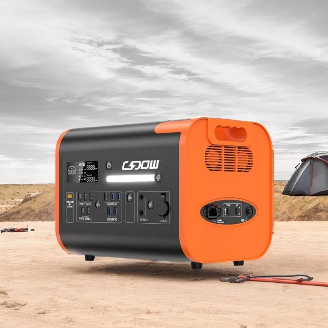 Portable Portable Power Supply 2048wh 2000W Solar Power Station Outdoor Emergency Generator