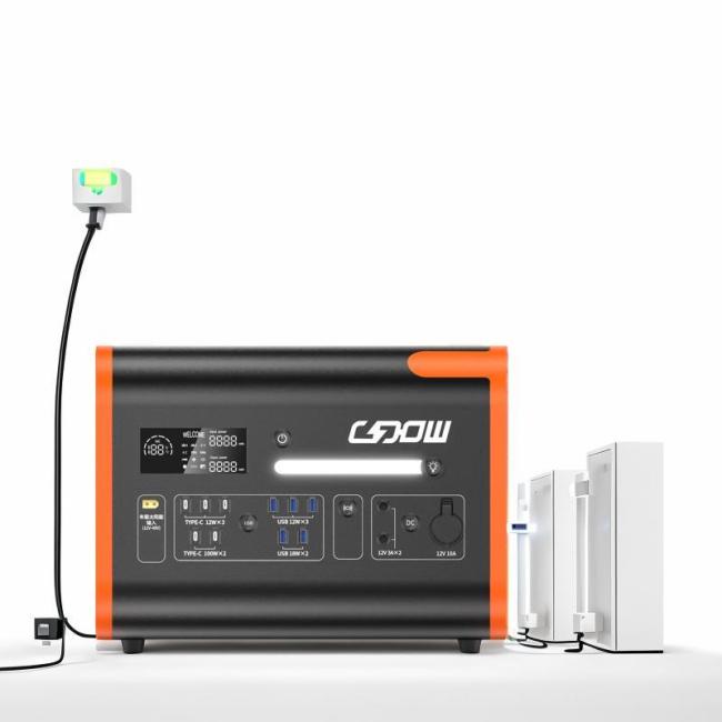 Germany 2000W 2048wh AC-DC Output Plug Cheap Electric Mobile Portable Lithium Power Station Solar Generator