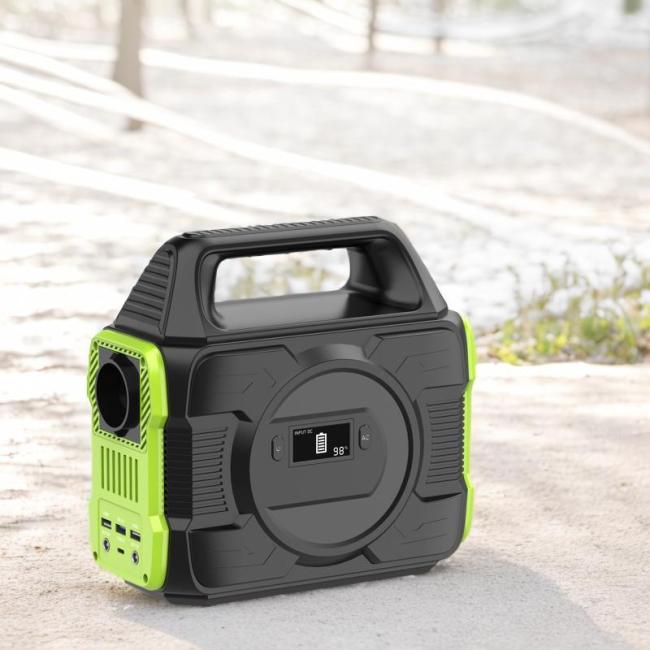 Multi-Function Mini Power Station300 Watt Li-ion Battery Backup Portable Solar Generator