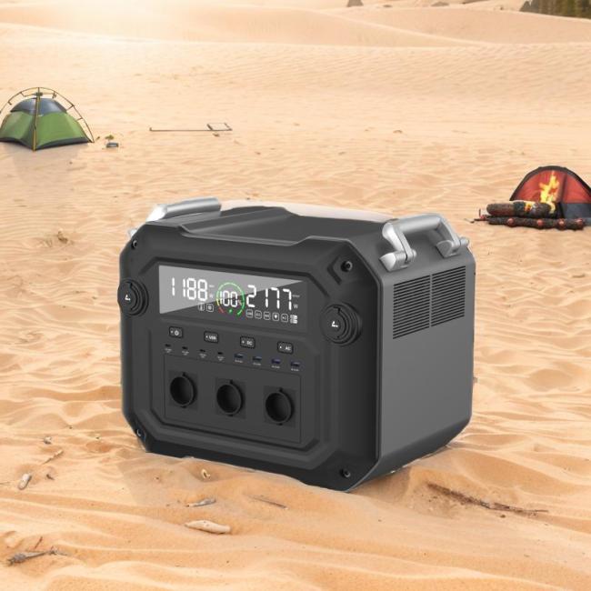 Multiple Protection 2500W 2340wh 110V 120V Solar Generator Household Portable Power Station
