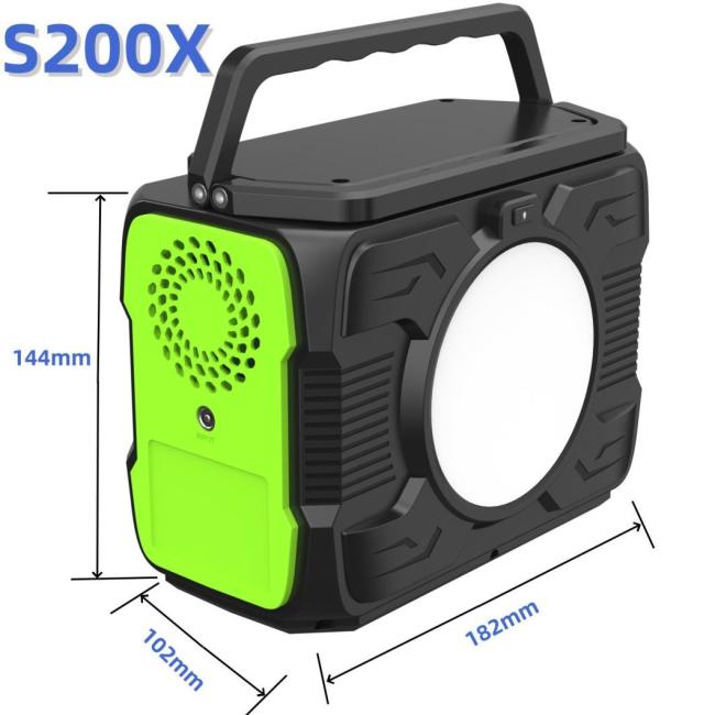 Portable Power Station 200W AC Socket Solar Generator Household Appliances Emergency Solar Generator