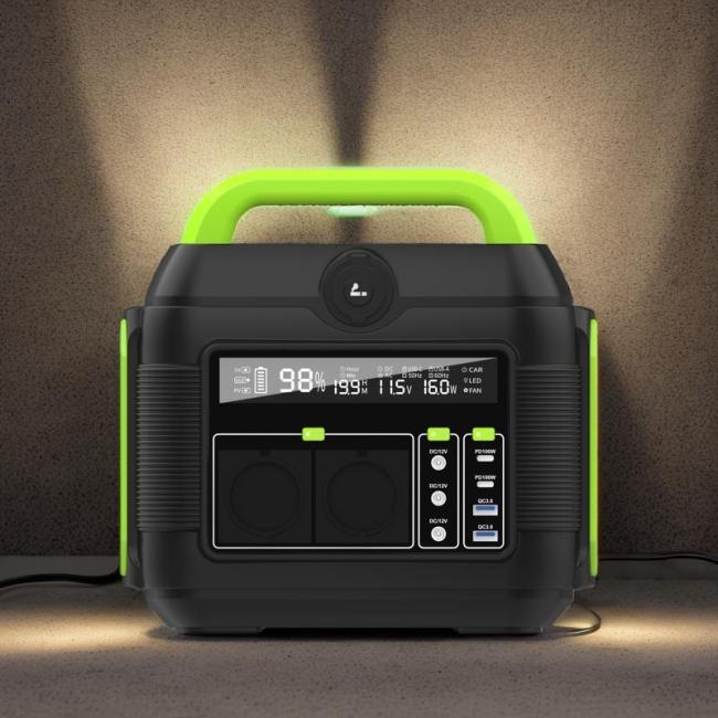 600W/576wh High-Power Output 220V Generator Portable Outdoor Camping RV Station AC Output Power Supply