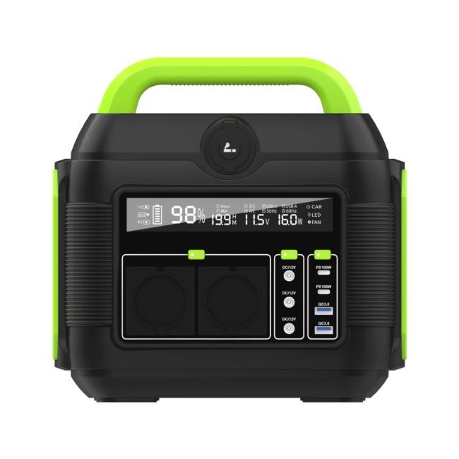 Balcony RV Solar Energy Storage Power 576wh/600W Portable Mobile Generator High-Power Multifunctional Power Station