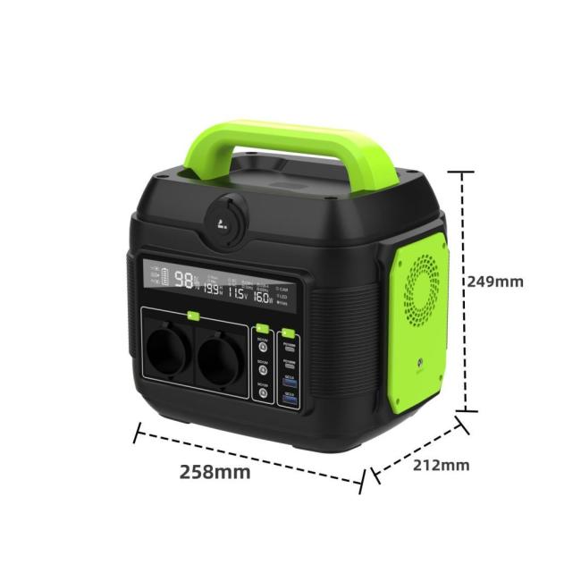 Emergency Outdoor Standby Portable Camping Power Station 600W Solar Generator