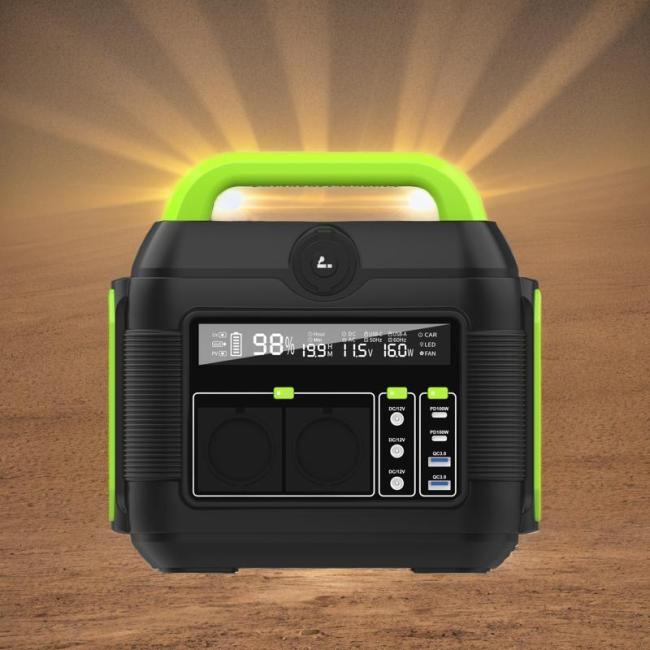 Emergency Outdoor Standby Portable Camping Power Station 600W Solar Generator
