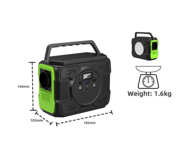 The 200W Rechargeable Back-up Camping Outdoor Battery Energy System Supplies a Portable Solar Power Station