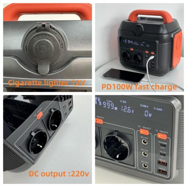 Factory Direct 600W/576wh Multi-Functional Mobile Power Portable Power Station Solar Generator