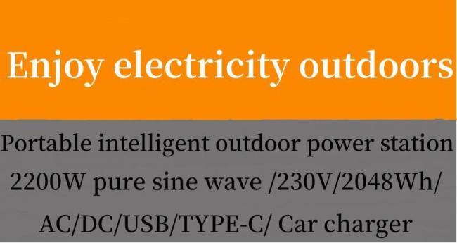 High Power 200W 300W 1200W 1600W 2000W 2400W Portable Solar Power Station