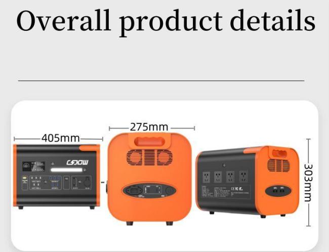 High Power 200W 300W 1200W 1600W 2000W 2400W Portable Solar Power Station