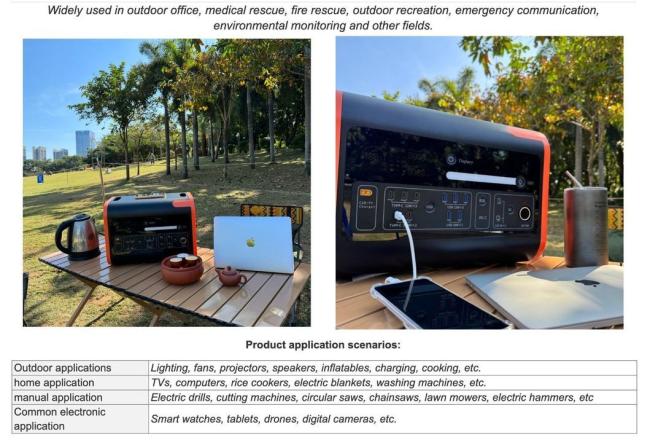 2200W 40ah DC Mobile Emergency Outdoor High Temperature Portable Mobile Power Station