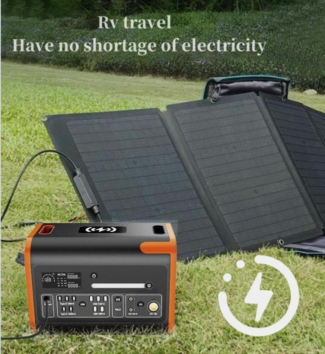Solar Output Power and Lithium Iron Battery Generator 2200W High Quality Emergency Portable Power Station,