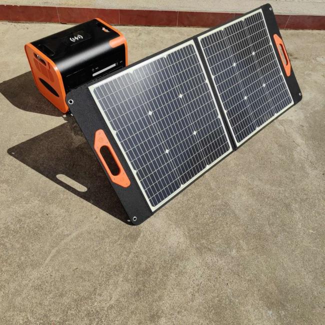 Outdoor Portable Power Station with Panel AC Output Lithium Iron Phosphate Battery Solar System