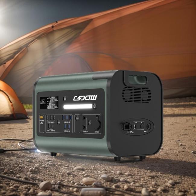 2000W Portable Power Station LiFePO4 Safe Battery Storage Solar Charger Power Generator Mobile Power