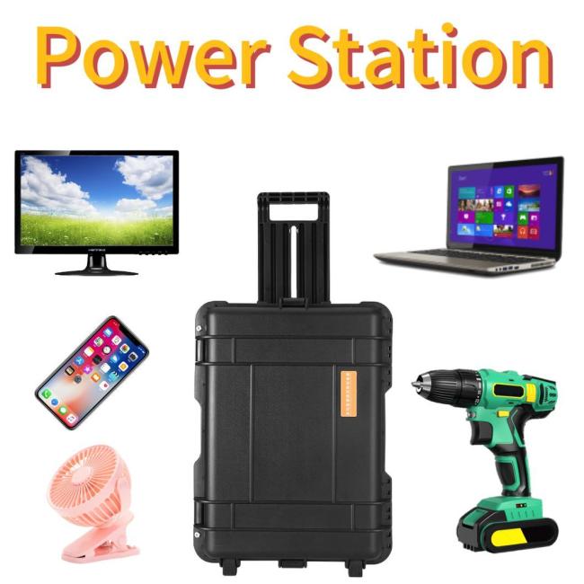 EU United States Universal Socket Pure Sine Wave DC AC Inverter Power Station Power 5000W Portable Power Station