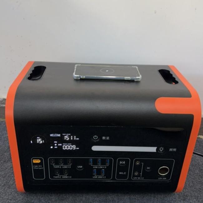 2000W Portable Mobile Generator Outdoor Emergency Power Source Solar Power Station