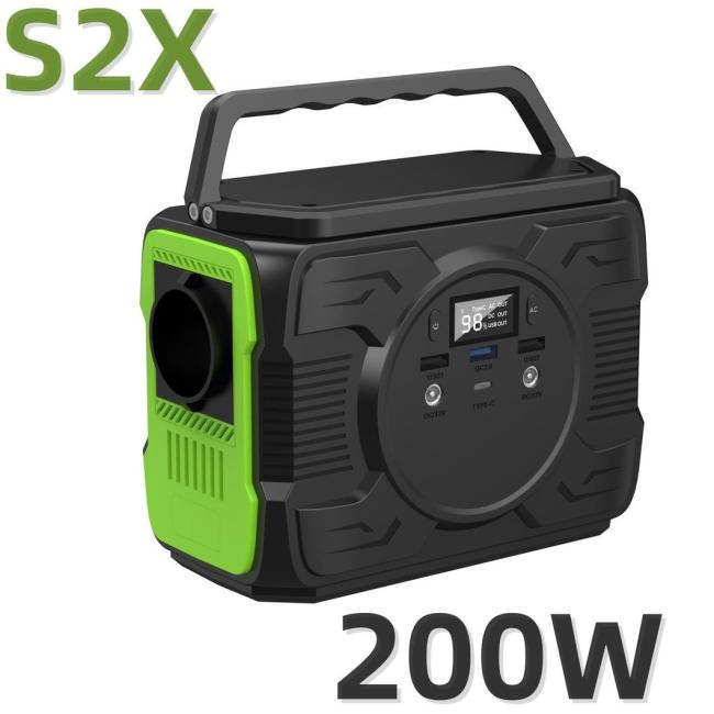 Multi-Function Mini Power Station300 Watt Li-ion Battery Backup Portable Solar Generator