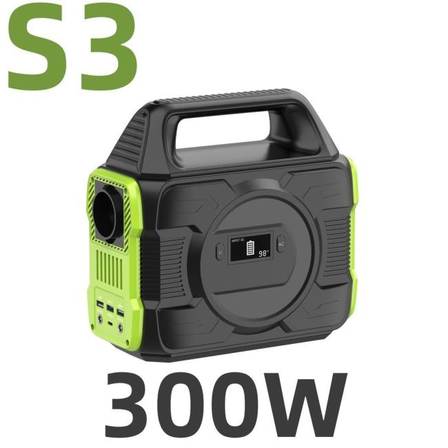 Multi-Function Mini Power Station300 Watt Li-ion Battery Backup Portable Solar Generator