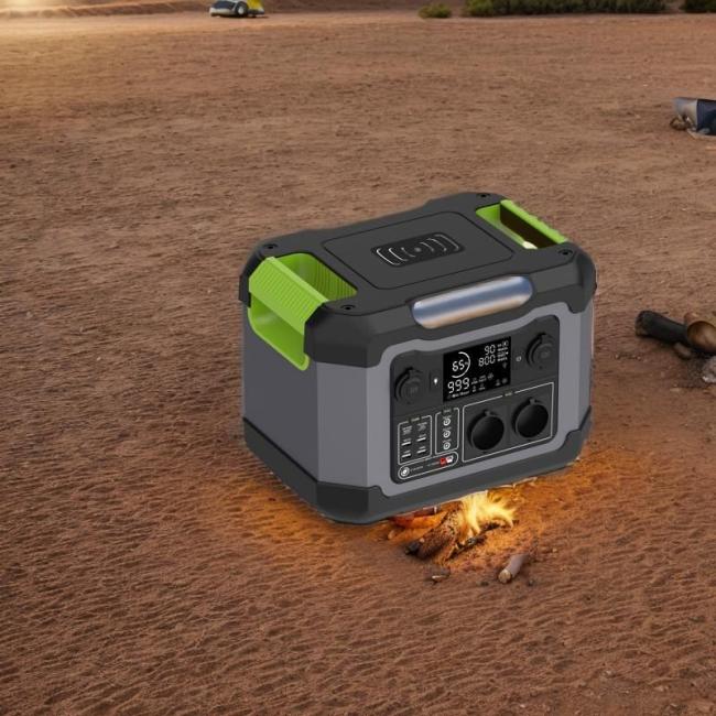 1200W AC Output 230V Portable Power Station with Wireless Rechargeable Solar Generator for Outdoor Camping Home Emergency Power