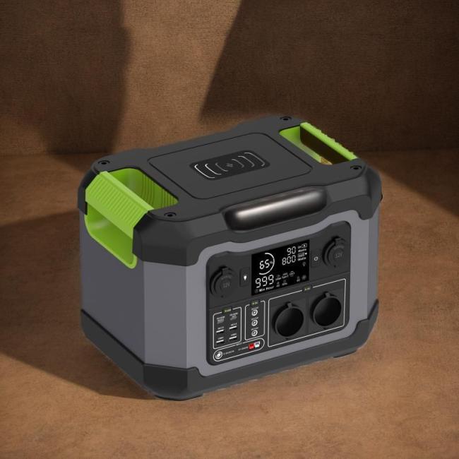 1200W AC Output 230V Portable Power Station with Wireless Rechargeable Solar Generator for Outdoor Camping Home Emergency Power