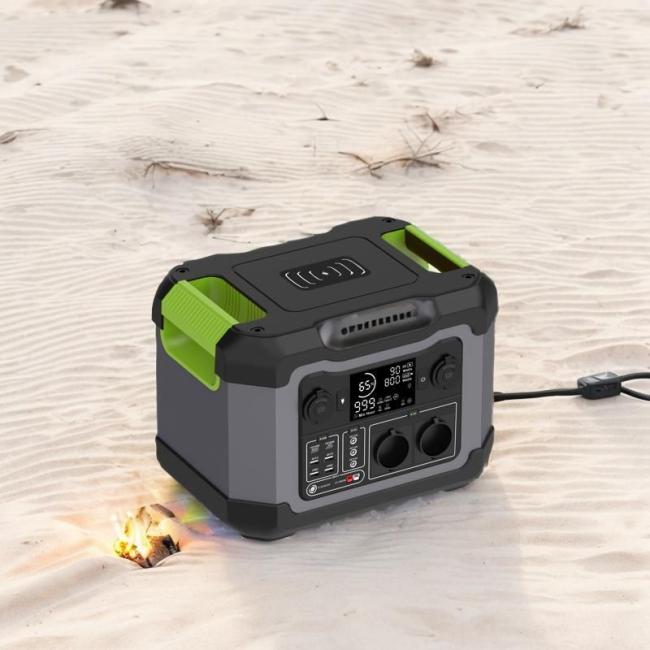 1200W AC Output 230V Portable Power Station with Wireless Rechargeable Solar Generator for Outdoor Camping Home Emergency Power